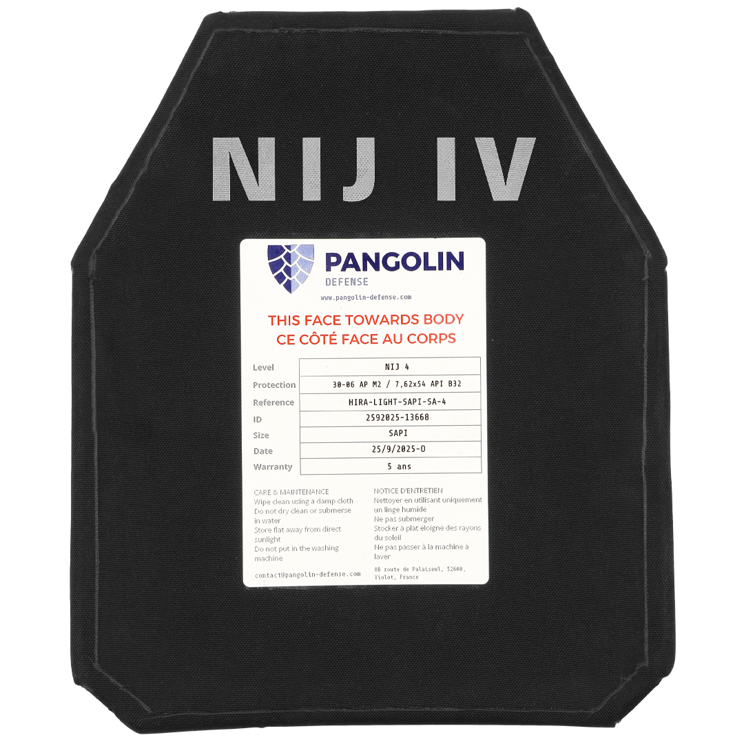 Plaque Balistique NIJ 4 Stand-Alone | Protection NIJ IV Testée